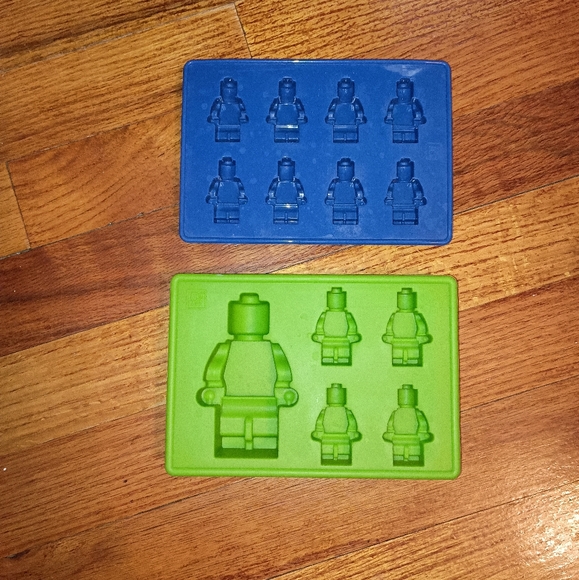 Kitchen | 31 Lego Legos Blue Green Jello Ice Tray Molds Holders | Poshmark
